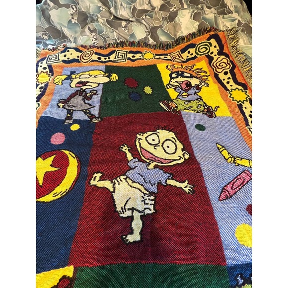 The Northwest Company | Bedding | Vintage Rugrats Knit Throw Blanket ...